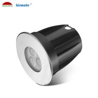 China Mini 3W Led Ground Lights 316L Stainless Steel Tempered Glass Cover External Control for sale