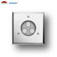 China Outdoor IP68 waterproof Square Garden Adjustable Angle 3 Watt LED Ground Lights for sale