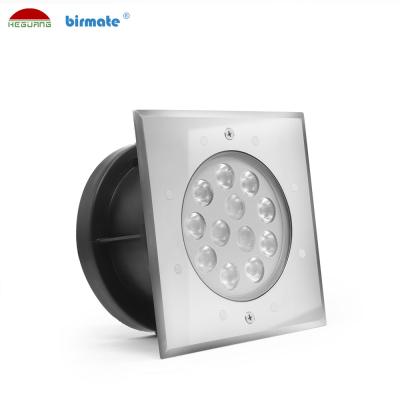 China 9W Flat Waterproof DMX512 Control RGB Color IP68 Led Landscape Light Square Light for sale