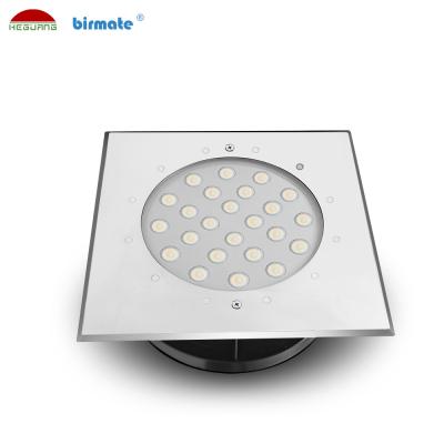 China 2000lm VDE 18W IK10 LED Ground Lights Square IP68 Waterproof Ground Lights for sale