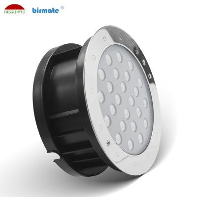 China RGB Underwater Led Spotlights , 24W 24V Led Spot Lighting SS316L Adjust Angle Pool Light for sale