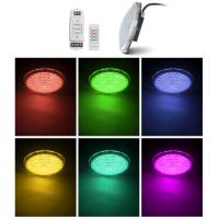 China RGB PC Cover 18W 520LM PAR56 Swimming Pool Light Bulb for sale