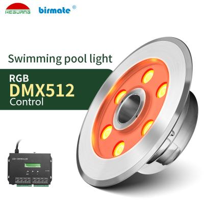 China Tempered glass SS316L 200LM DC24V LED Fountain Pool Light for sale