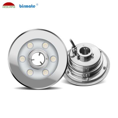 China Wide Beam SMD3030 SS316L Underwater LED Spotlights 6W for sale