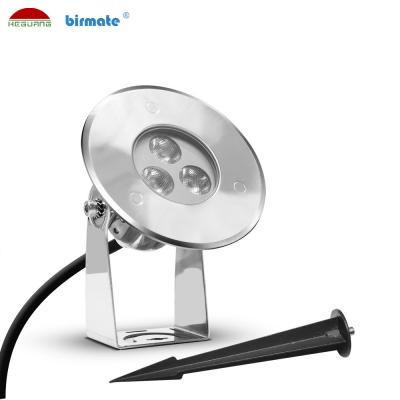 China 316L Stainless Steel 24V 3W 130ma 90lm LED Spike Light SMD3535 for sale