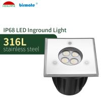 China waterproof SS316L Park Lawn Plaza inground pool lights 3W for sale