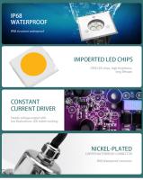 China 3W 24V IP68 SMD3030 Waterproof Led Underground Light 300LM for sale