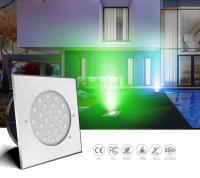 China Stainless Steel 900LM 960ma 24W Rgb Led Pool Lights for sale