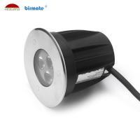 China Outdoor 1M Cable 3W 24V SS316L Inground Pool Lights 90LM for sale