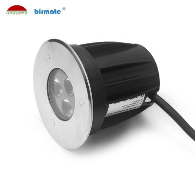China Outdoor 1M Cable 3W 24V SS316L Inground Pool Lights 90LM for sale