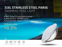China PAR56 1700LM Stainless Steel Pool Lights 18W Waterproof for sale