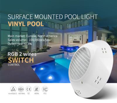 China VDE 520LM Vinyl Pool Lights IP68 Waterproof Switch Control 12v 17W for sale