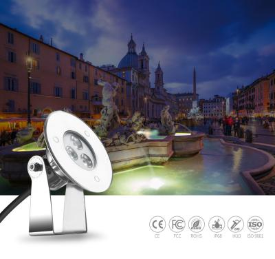 China 130ma SMD3535 RGB Underwater LED Spotlights SS316L Swimming Pool for sale