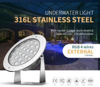 China 1450ma 1200LM Waterproof Led Underwater Light RGB IP68 VDE 36W for sale