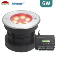 China 200lm 6W RGB Inground Pool Led Lights Stainless Steel 304 for sale