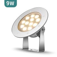 China 9W 850LM 6500K Underwater LED Spotlights Warm White SS316L DC24V for sale