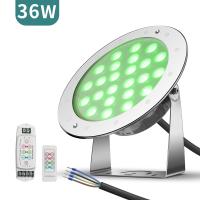 China 1450ma VDE Waterproof Led Underwater Light IK10 36W RGB IP68 for sale
