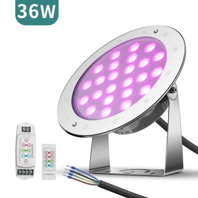 China VDE DC24V Waterproof Led Underwater Light IP68 36W RGB for sale