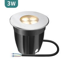 China DC24V IP68 Monochrome LED Ground Lights Warm White 3W 300LM for sale