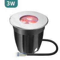 China 3W DC24V RGB Underwater Ground LED Light SS316L CREE Chips for sale