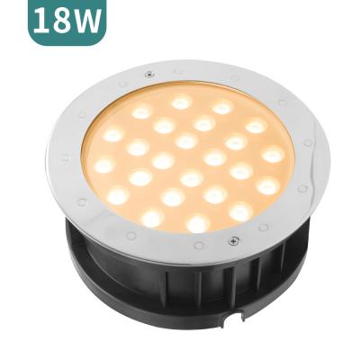 China Warm White IP68 1000ma Underground Led Lights 18W ERP DC24V for sale