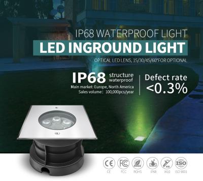 China AC100-240V Led Ground Lights SMD3030 SS316L CREE source for sale