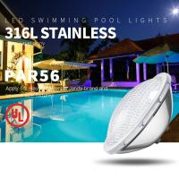 China RGB 2250ma UL Swimming Pool Light PAR56 316L IP68 Stainless Steel for sale