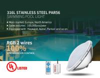 China Synchronous Control UL Certificated Pool Light 1.5W IP68 UL PAR56 Pool Light for sale