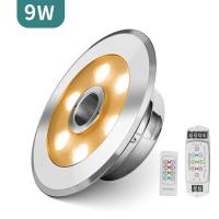 China Stainless Steel DC24V VDE Mini Led Fountain Lights RGB 300LM 9W for sale