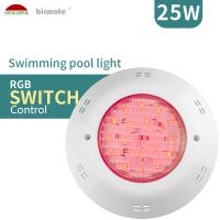 China RGB Switch IP68 25W Fiberglass Pool Lights 1200LM Rgb Swimming Pool Lights for sale