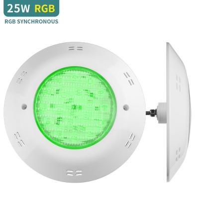 China FCC 25W RGB Color 1200LM Led Inground Pool Light VDE AC12V Waterproof for sale