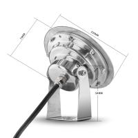 China SS316L 18W 1450ma Underwater LED Spotlights DMX512 Control IK10 for sale