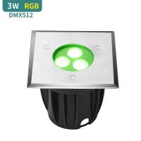 China SS316L DC24V DMX512 LED Ground Pool Lighting SMD3535 RGB for sale