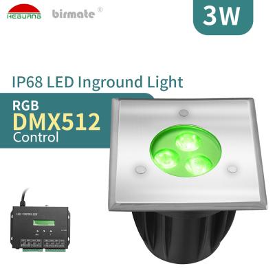 China SS316L DC24V DMX512 LED Ground Pool Lighting SMD3535 RGB for sale