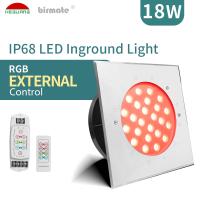 China DC24V 18W 316 stainless steel external control led inground pool lights for sale