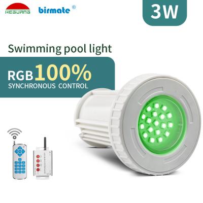 China 3W 70LM small ABS structure waterproof led Cement swimming pool lights for sale