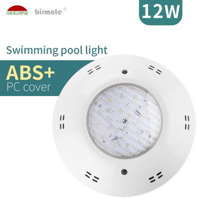 China Pure White 6500K IP68 12V ABS LED Surface Mounted Pool Lights Underwater Swimming for sale