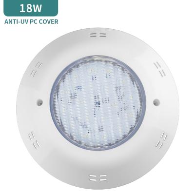 China Surface Mount IP68 Dimmable Led Pool Light 18X1W Transparent PC for sale