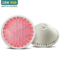 China RGB Color Switch Control 18W IP68 Par56 Pool Light ABS for sale