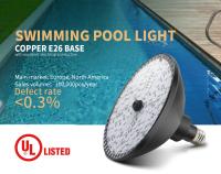 China E26 adjustable base 12V AC RGB synchronous control 17W PAR56 aluminum LED pool light for sale
