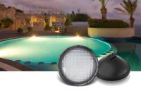 China PC Cover Synchronous Par56 Pool Light Aluminum 18W GX16D Base 520LM for sale