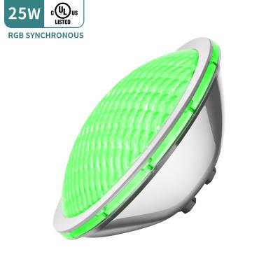 China Synchronous Control Led Underwater Pool Lights PAR56 IP68 900LM 25W UL RGB for sale