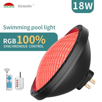 China 18W Par56 Pool Light Aluminum 12V RGB Color 50/60HZ With GX16D Base for sale