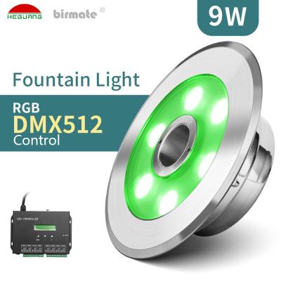 China SMD3535 RGB DMX IP68 Waterproof Led Fountain Light 9W DC24V Input for sale