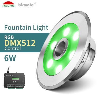 China SMD3535 SS316L Color Changing Fountain Lights 6W IK10 for sale