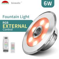 China SS316L DC24V Led Underwater Fountain Lights RGB Color 6W for sale