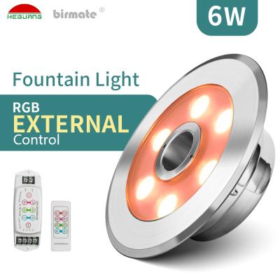 China SS316L DC24V Led Underwater Fountain Lights RGB Color 6W for sale