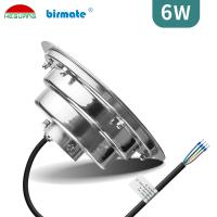 China SS316L DC24V Led Underwater Fountain Lights RGB Color 6W for sale
