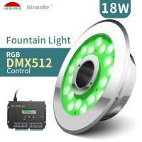 China IK10 RGB  316L Steel LED Fountain Lights 600LM 18W DMX512 Control for sale