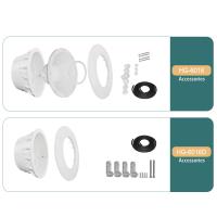 China White Swimming Pool Light Housing , Pool Light Niche Cover ABS Plastic Body for sale